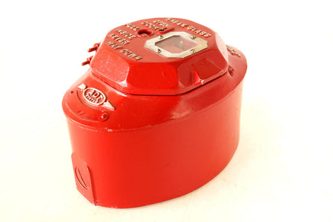 Vintage Cast Iron Fire Alarm Call Box in Bright Red (c.1960s ...