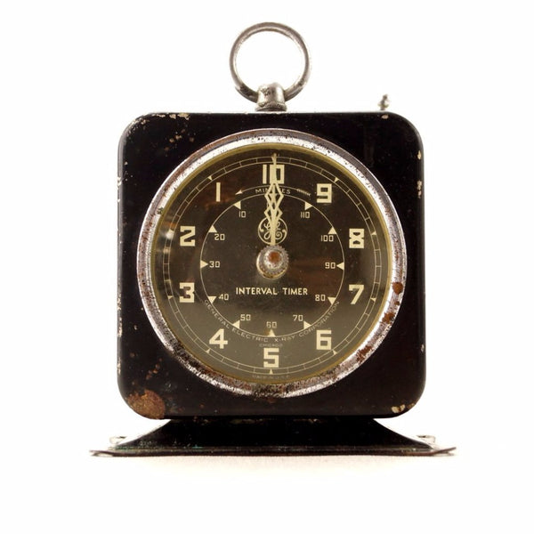 Vintage Industrial X-Ray Timer in Black Metal (c.1940s) N2 ...