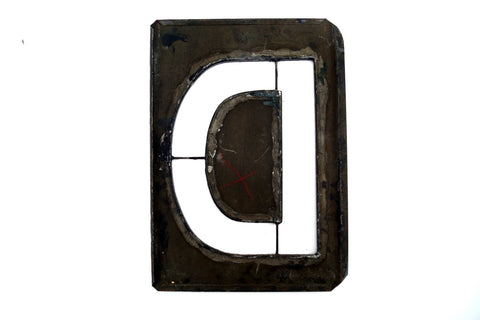 Vintage Metal Letter "D" Moonglo Marquee Letter, 13" tall (c.1900s) N2 ...