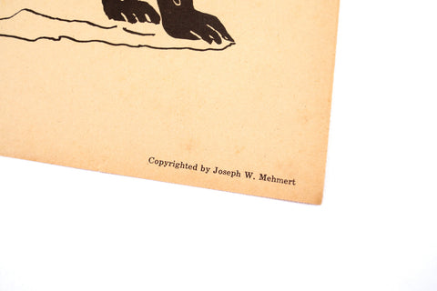 Vintage Winchester Jack Rabbit Shooting Target, 12 x 9 inches (c.1950s ...