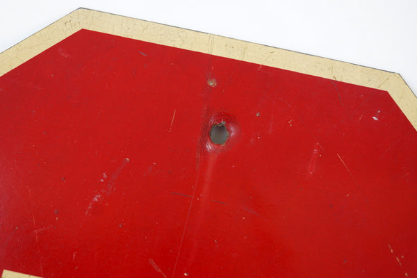 Vintage Metal "STOP" Sign in Red and White (c.1960s ...