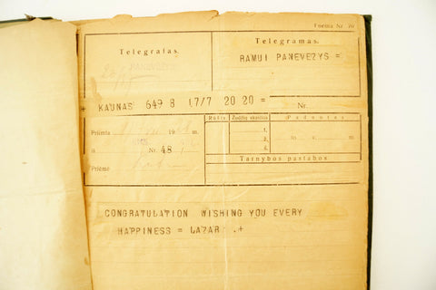 Vintage Wedding Telegram Book (c.1928) - With Video of Pages ...