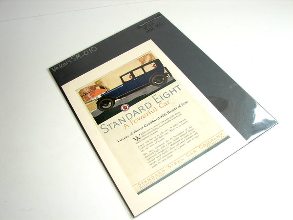 Vintage Blue Standard Eight Antique Car Original Print Ad, Period Pape ...
