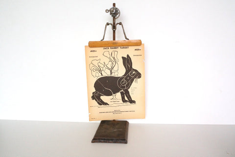 Vintage Winchester Jack Rabbit Shooting Target, 12 x 9 inches (c.1950s ...