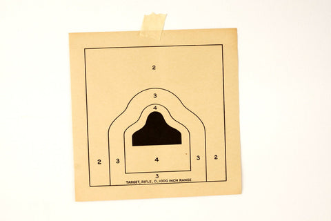 Vintage Rifle Shooting Target, 12 inches (c.1940s) – ThirdShiftVintage.com