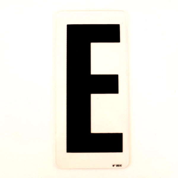 Vintage Industrial Marquee Sign Letter "E", Black on Clear Acrylic, 10 ...