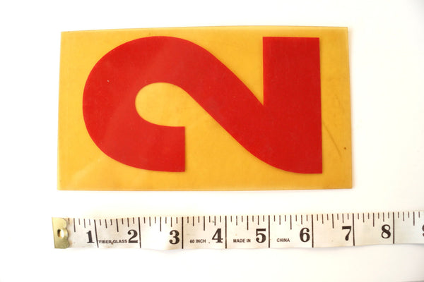 Vintage Industrial Marquee Sign Number "2", Red Yellow Flexible Plasti ...