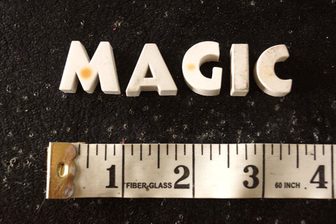 Vintage White Ceramic Push Pins "MAGIC" (c.1940s) – ThirdShiftVintage.com