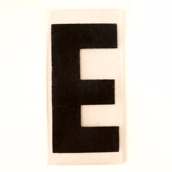 Vintage Industrial Marquee Sign Letter "E", Black on Clear Thick Acryl ...
