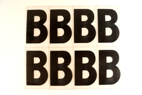 Vintage Industrial Marquee Sign Letter "B", Black on Clear Thick Acryl ...