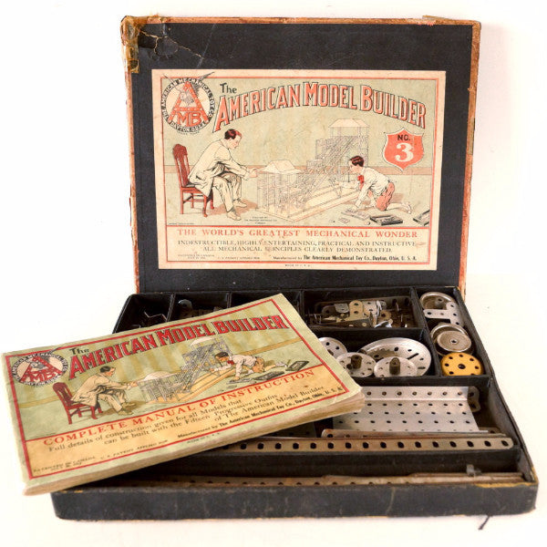 Antique The American Model Builder No. 3 Building Set (c.1915 ...