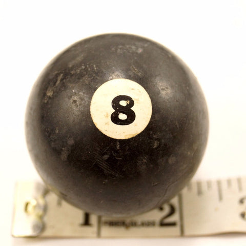 Vintage / Antique Clay Billiard Ball Black Number 8, Standard Pool Bal ...