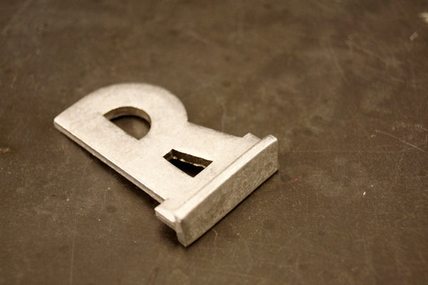 Vintage Metal Sign Letter "R" with Base, 1-13/16 inches tall (c.1950s ...