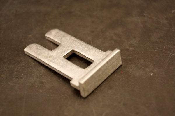Vintage Metal Sign Letter "H" with Base, 1-13/16 inches tall (c.1950s ...